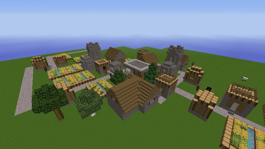 Town survival Minecraft Map
