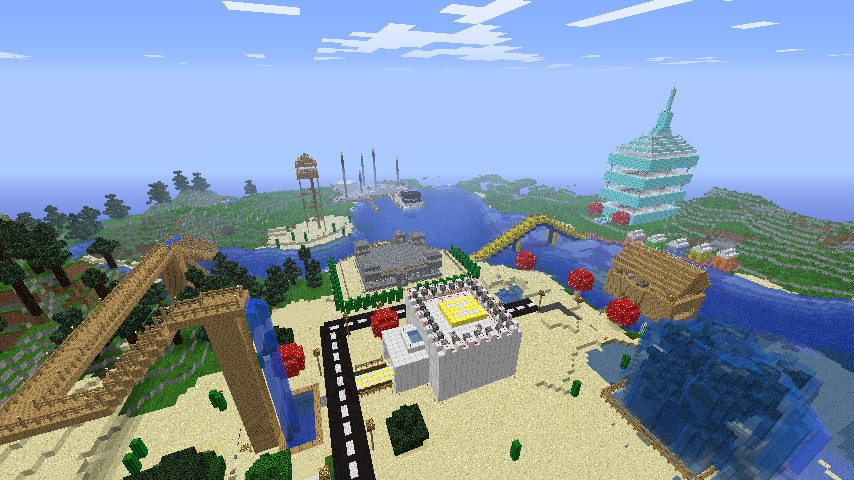 Creative World, Awesome Builds Minecraft Map