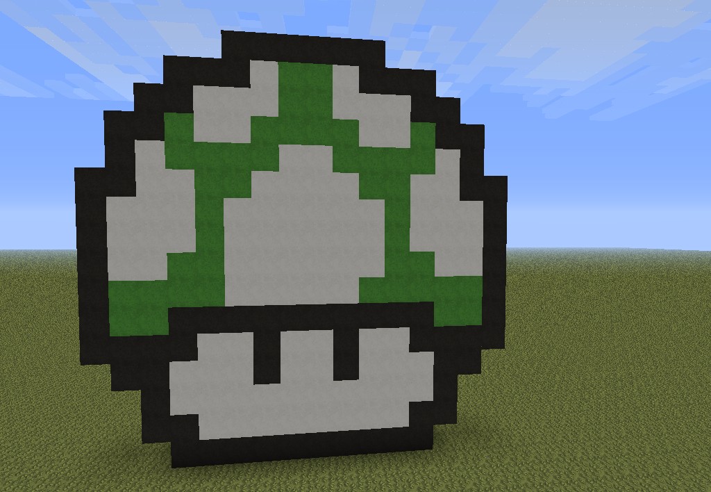 Mario Green & Red Mushroom Minecraft Map