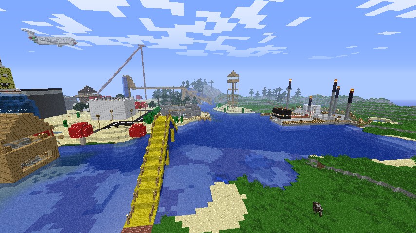 Creative World, Awesome Builds Minecraft Map