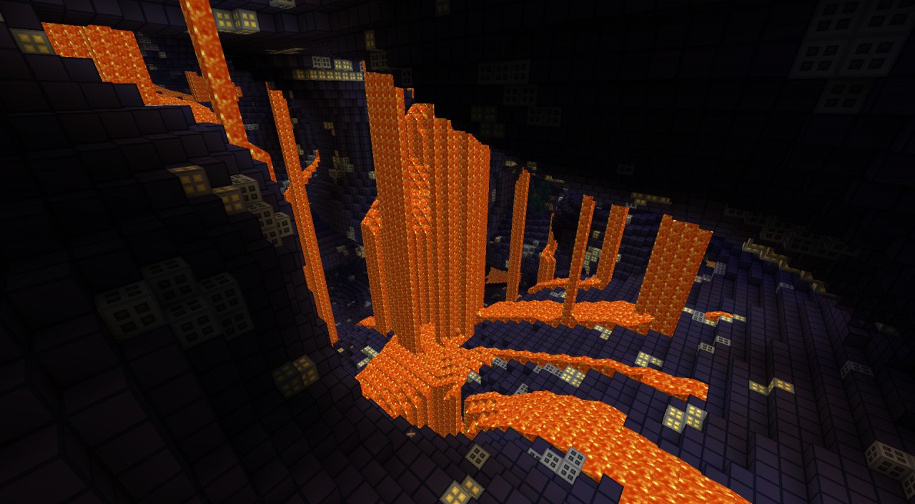 Obsidian island survival Minecraft Map