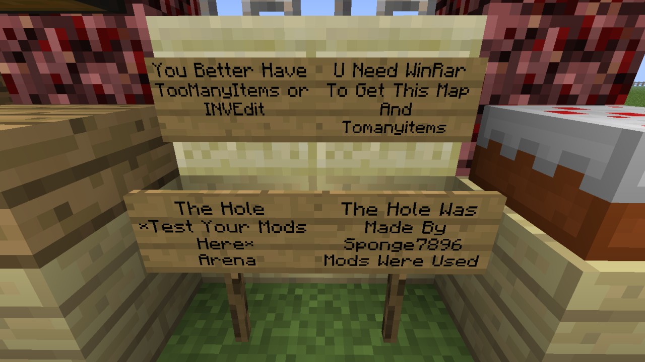 The Hole (Mod Testing Map) Minecraft Map