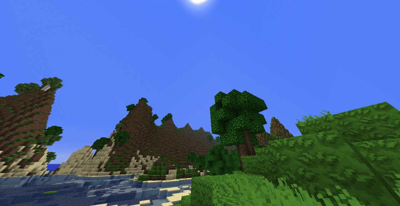 Tropical Island *CUSTOM TERRAIN* Minecraft Map