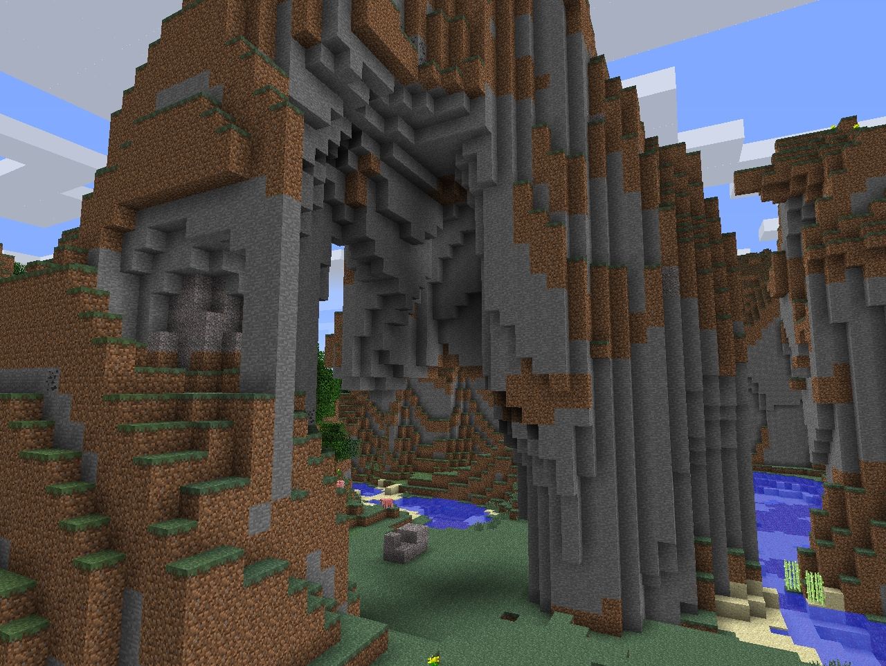 A big donut man + epic landscape Minecraft Map