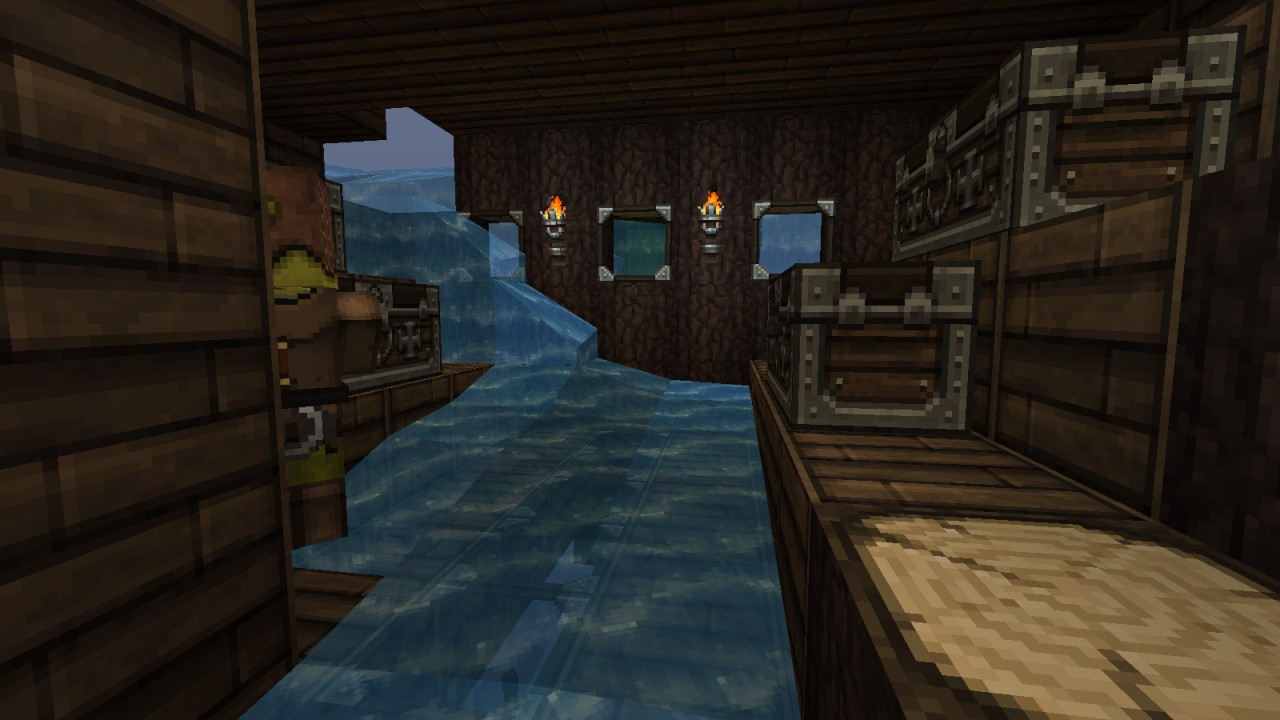 ship under attack Minecraft Map