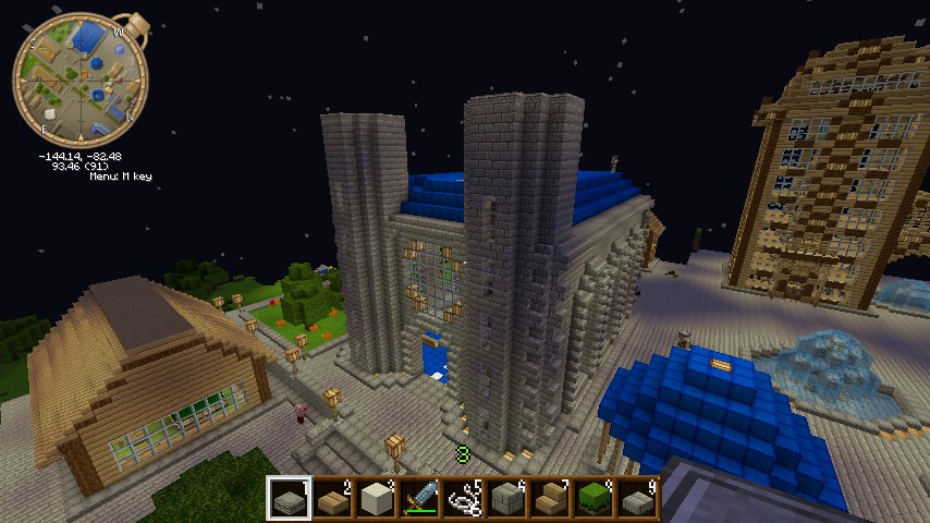 My creative server city Minecraft Map