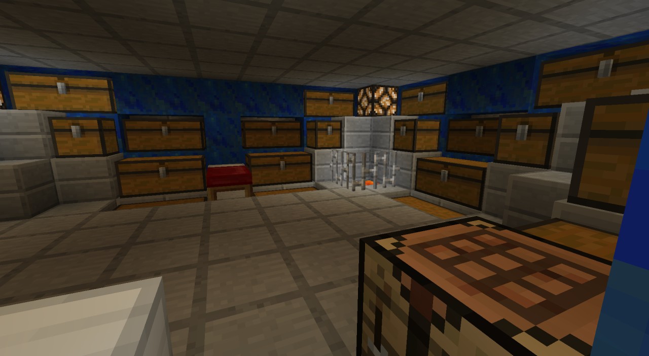 Bank Vault with multiple PIN Codes and private storage Minecraft Map