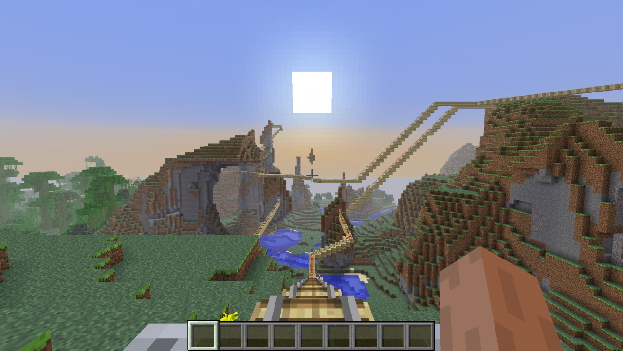 Huge Roller Coaster Minecraft Map