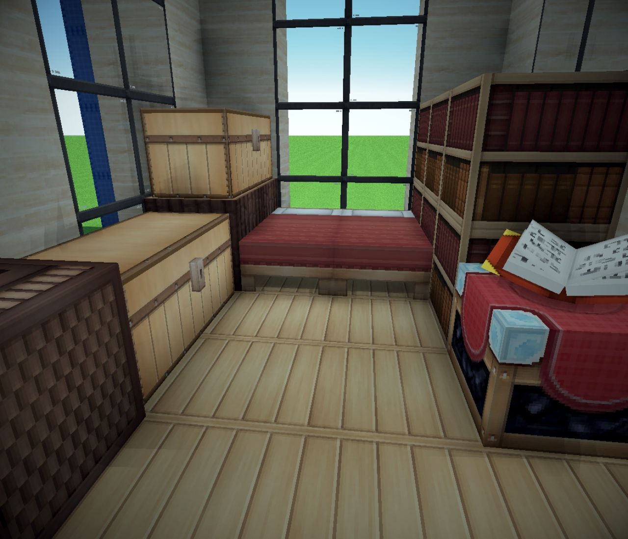 Modern house path with Tram rail and city road! :) Minecraft Map