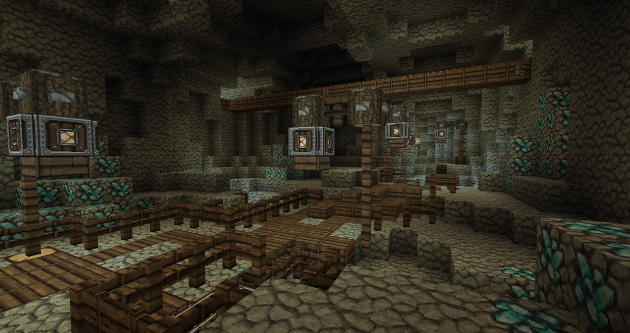 Dwarven city-underground city Minecraft Map