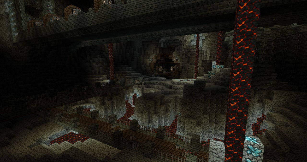 Dwarven city-underground city Minecraft Map