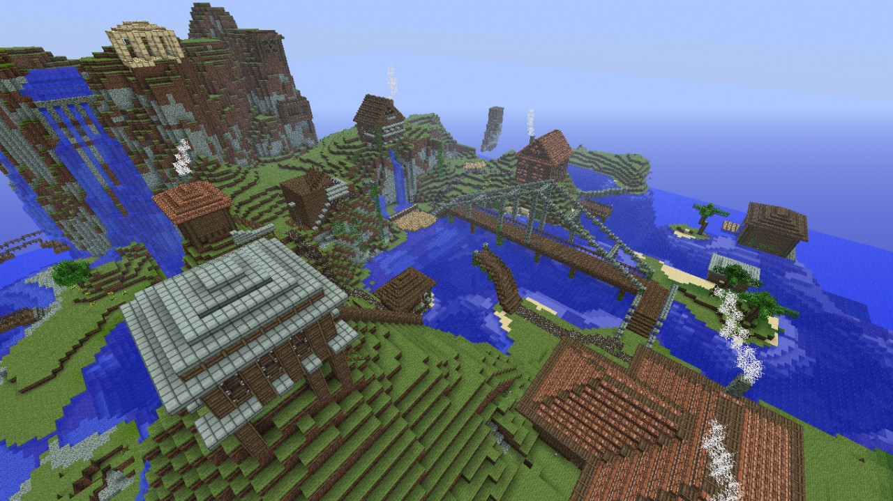 Russian town Minecraft Map