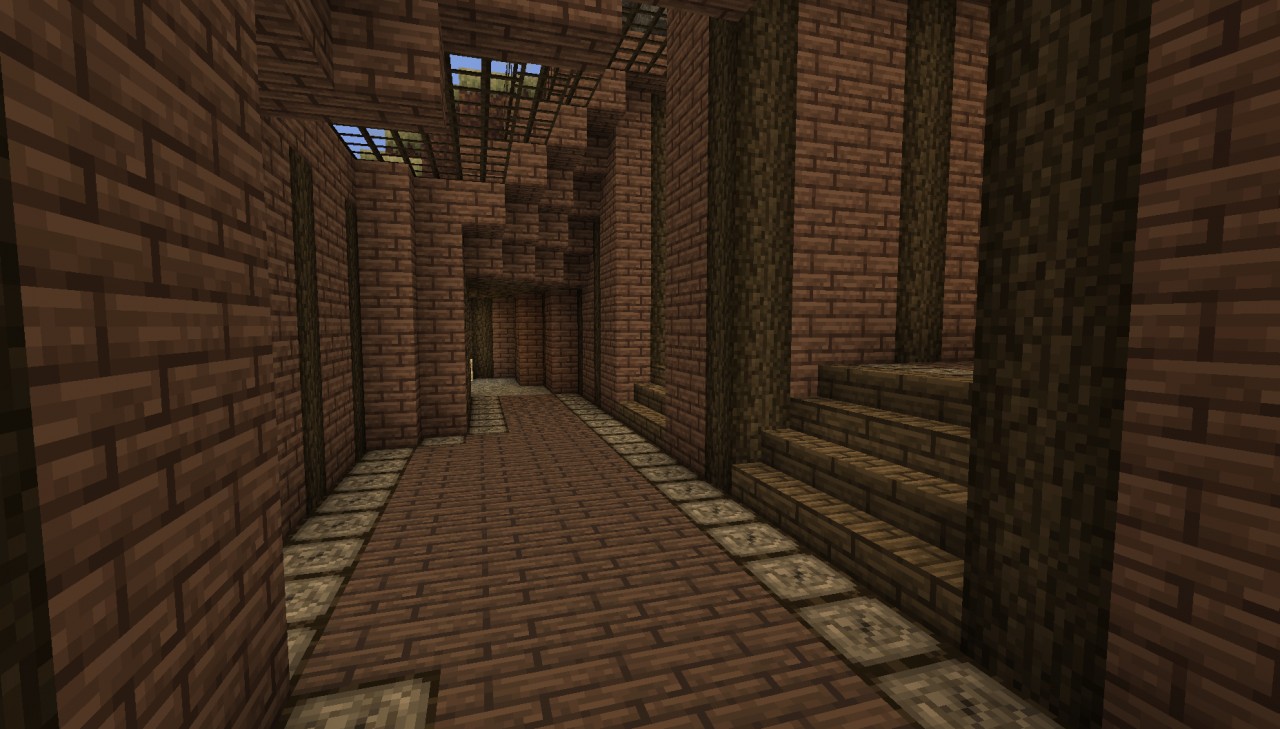 Large house on the inside of a mountain Minecraft Map