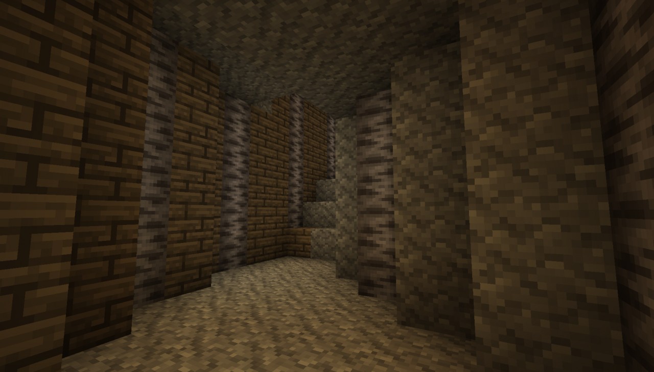 Large house on the inside of a mountain Minecraft Map