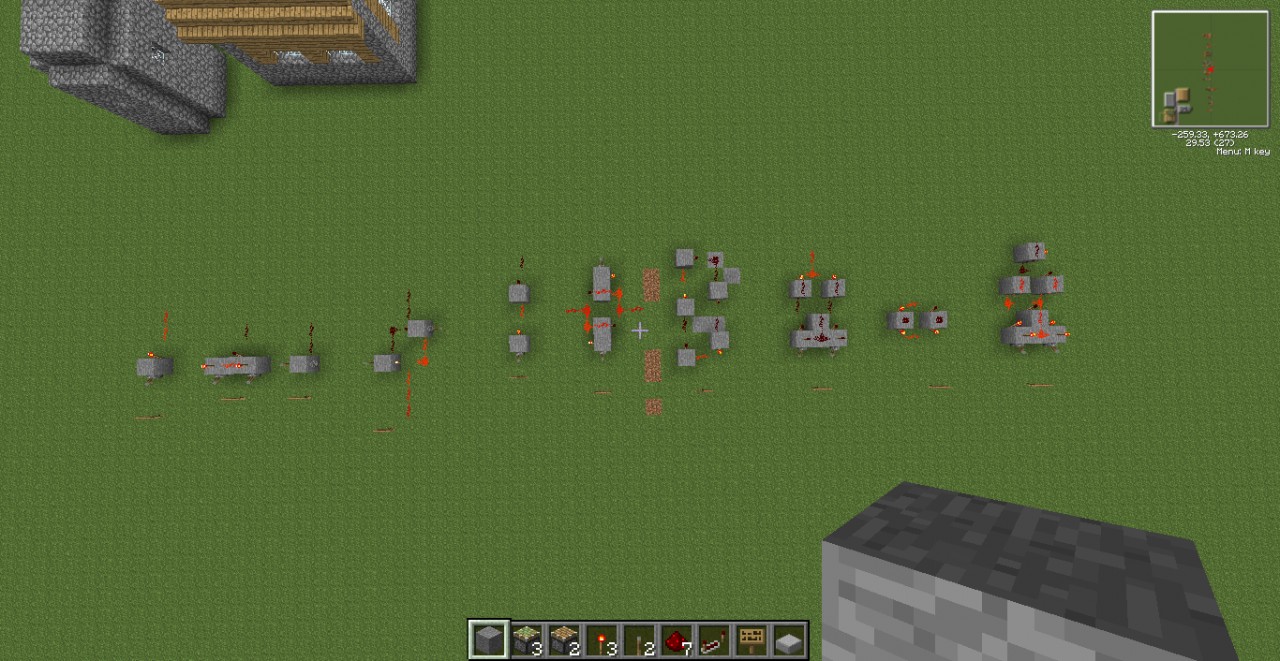 Redstone switches and a lock Minecraft Map