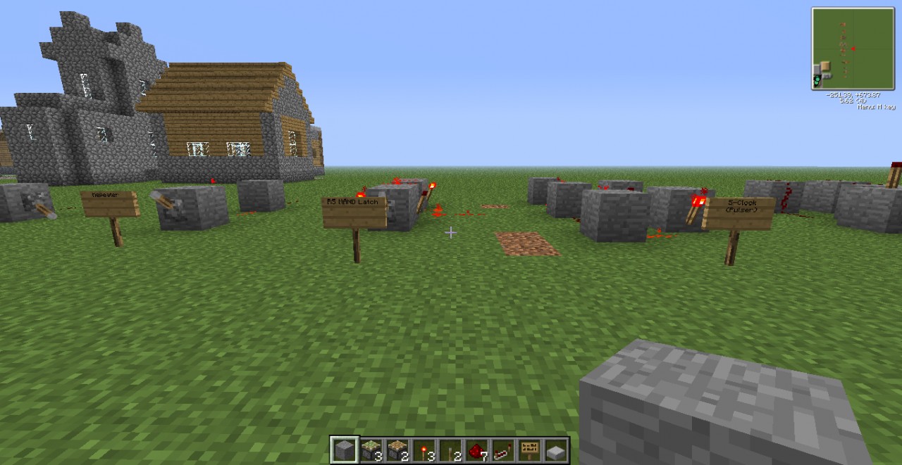 Redstone switches and a lock Minecraft Map