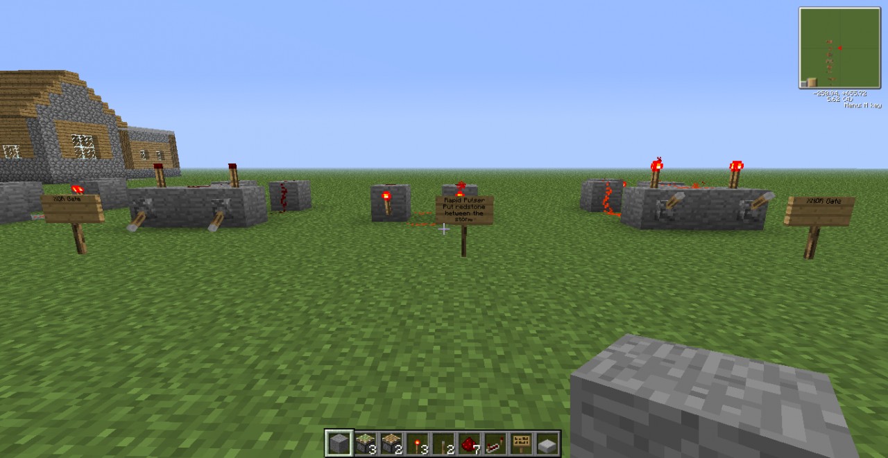 Redstone switches and a lock Minecraft Map