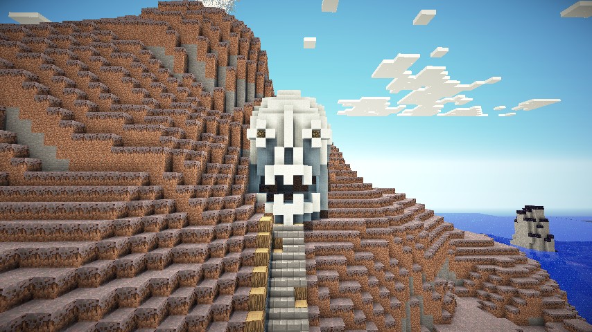Skull Island - Custom Terrain w/ Schematic Minecraft Map