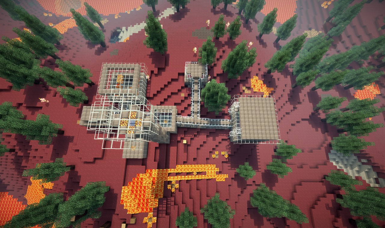 Post-apocalyptic Base Minecraft Map