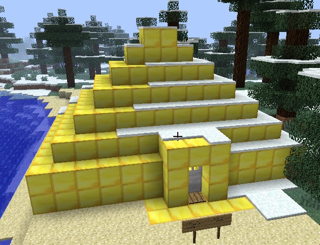 the pyramid of gold Minecraft Map