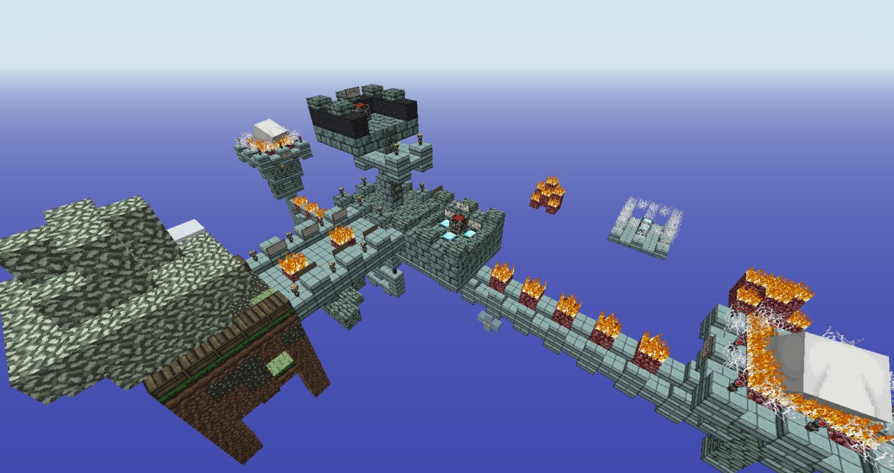 - The flying temple of Ghasts - Minecraft Map