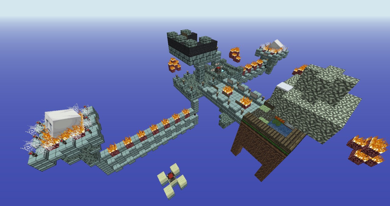 - The flying temple of Ghasts - Minecraft Map
