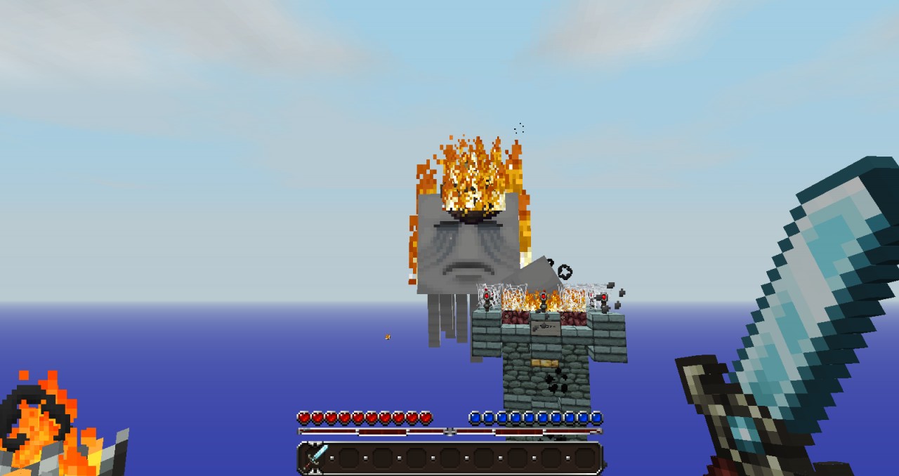 - The flying temple of Ghasts - Minecraft Map