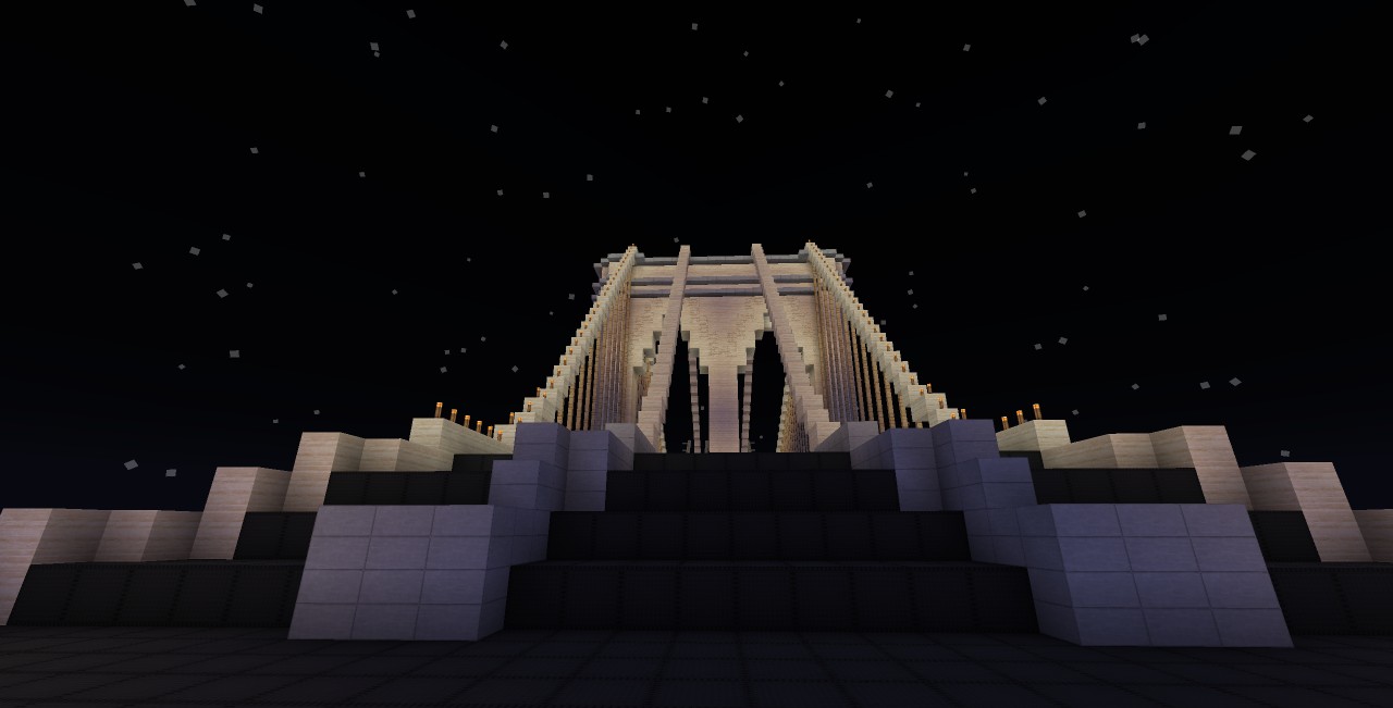 Brooklyn Bridge in New York City (Aria City) Minecraft Map