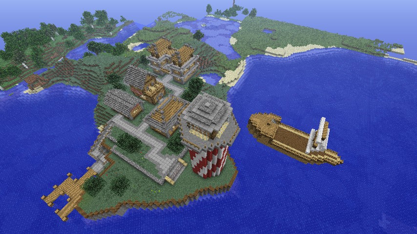 Oceanside Village Minecraft Map