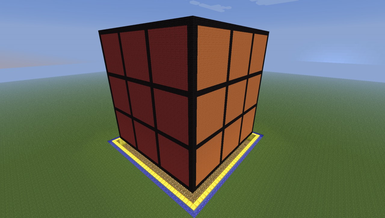 Huge Lubix Cube (9x9 Bocks= 1 Square) Minecraft Map