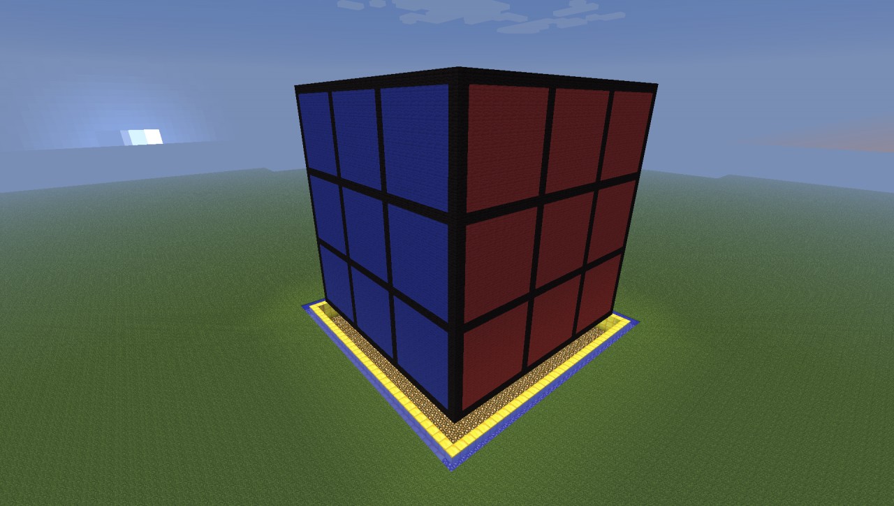 Huge Lubix Cube (9x9 Bocks= 1 Square) Minecraft Map