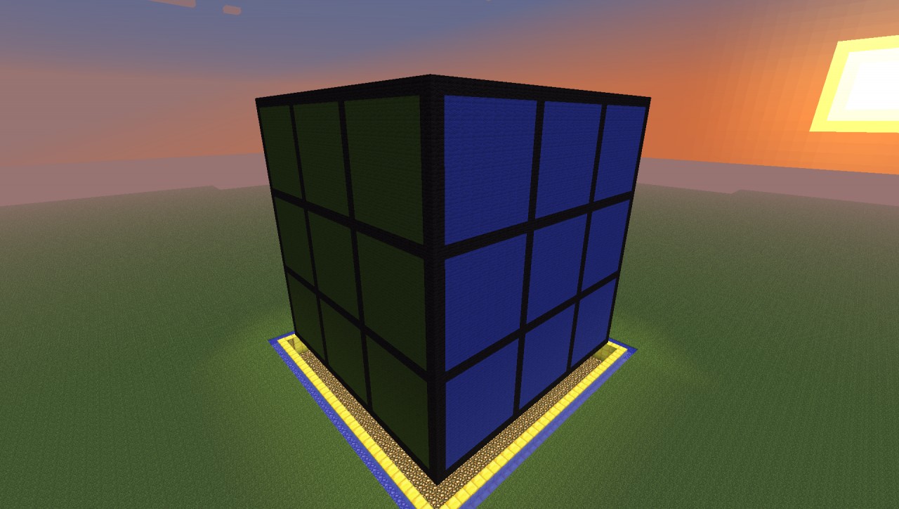 Huge Lubix Cube (9x9 Bocks= 1 Square) Minecraft Map