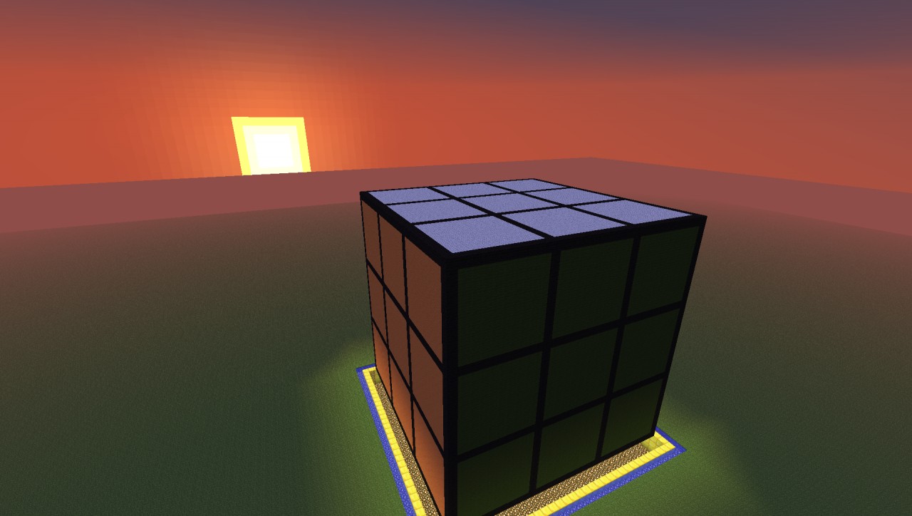 Huge Lubix Cube (9x9 Bocks= 1 Square) Minecraft Map