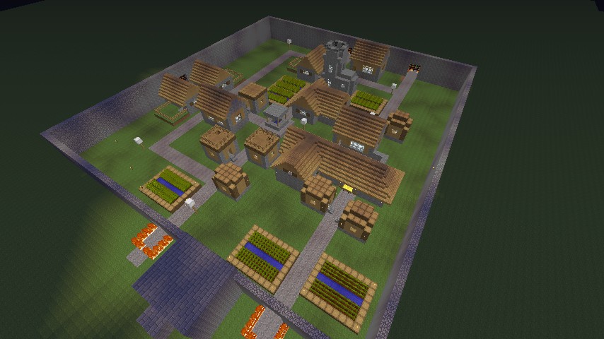 Pistons Village Minecraft Map