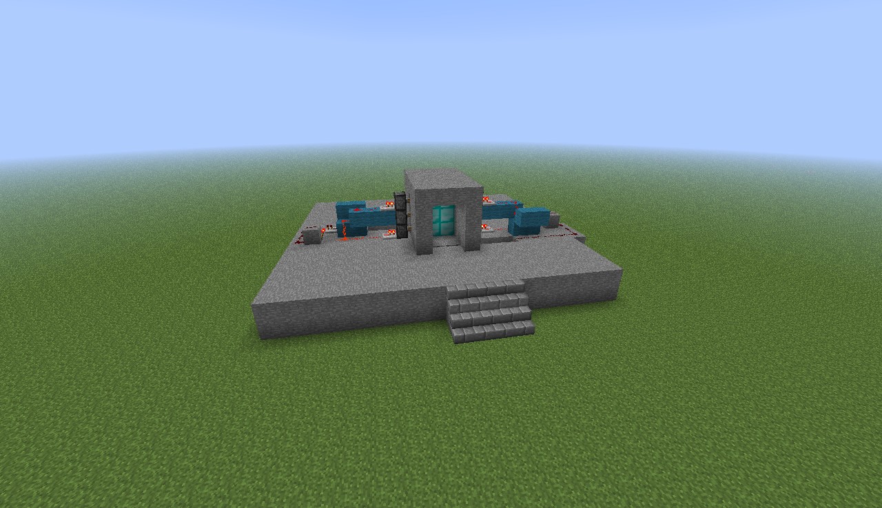 Piston door 3x2 Minecraft Map