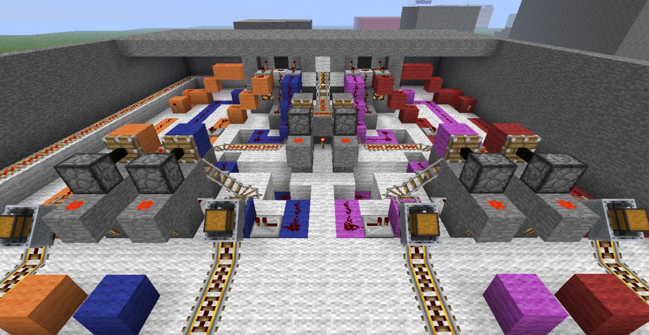 Minecart Storage System Minecraft Map