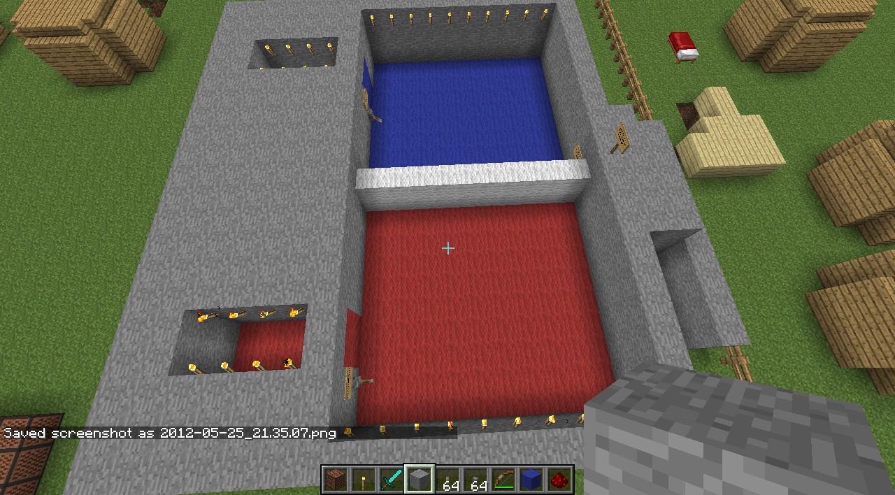 Clay Soldiers Battle Field BLUE VS. RED Minecraft Map