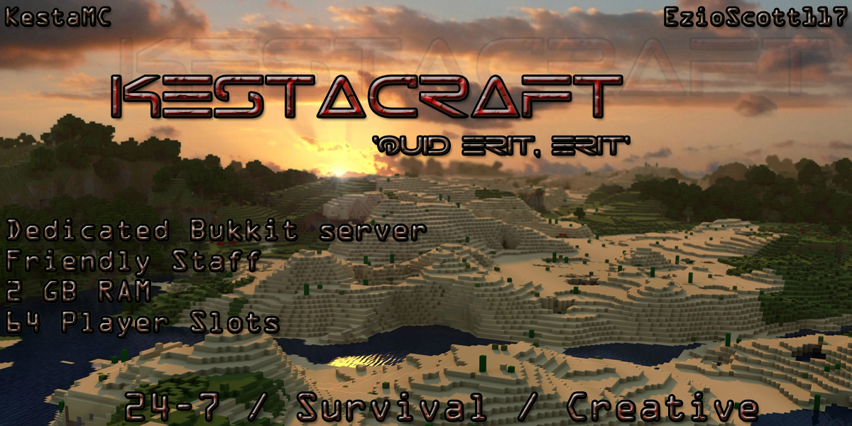 [Kestacraft - Bukkit 1.2.5] [24/7] [SMP] [MultipleWorlds] [Great Staff ...