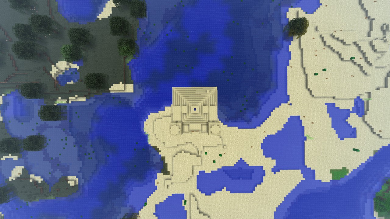 Pyramid Near Spawn [12w21b] Minecraft Map