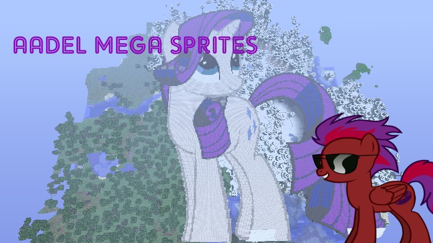 ★Aadel Mega Sprites ★-Mlp Rarity Minecraft Map