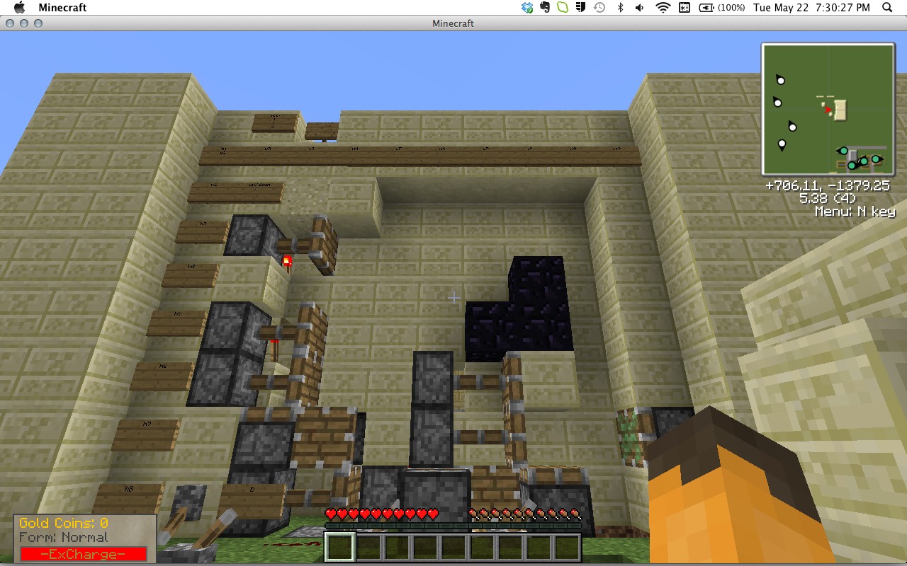 sand moving game Minecraft Map