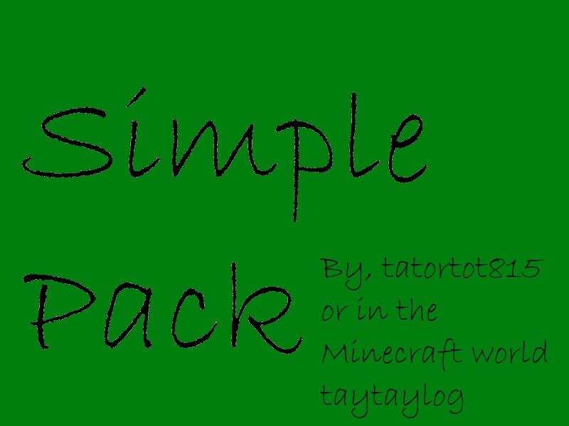 Simple Texture pack Minecraft Texture Pack