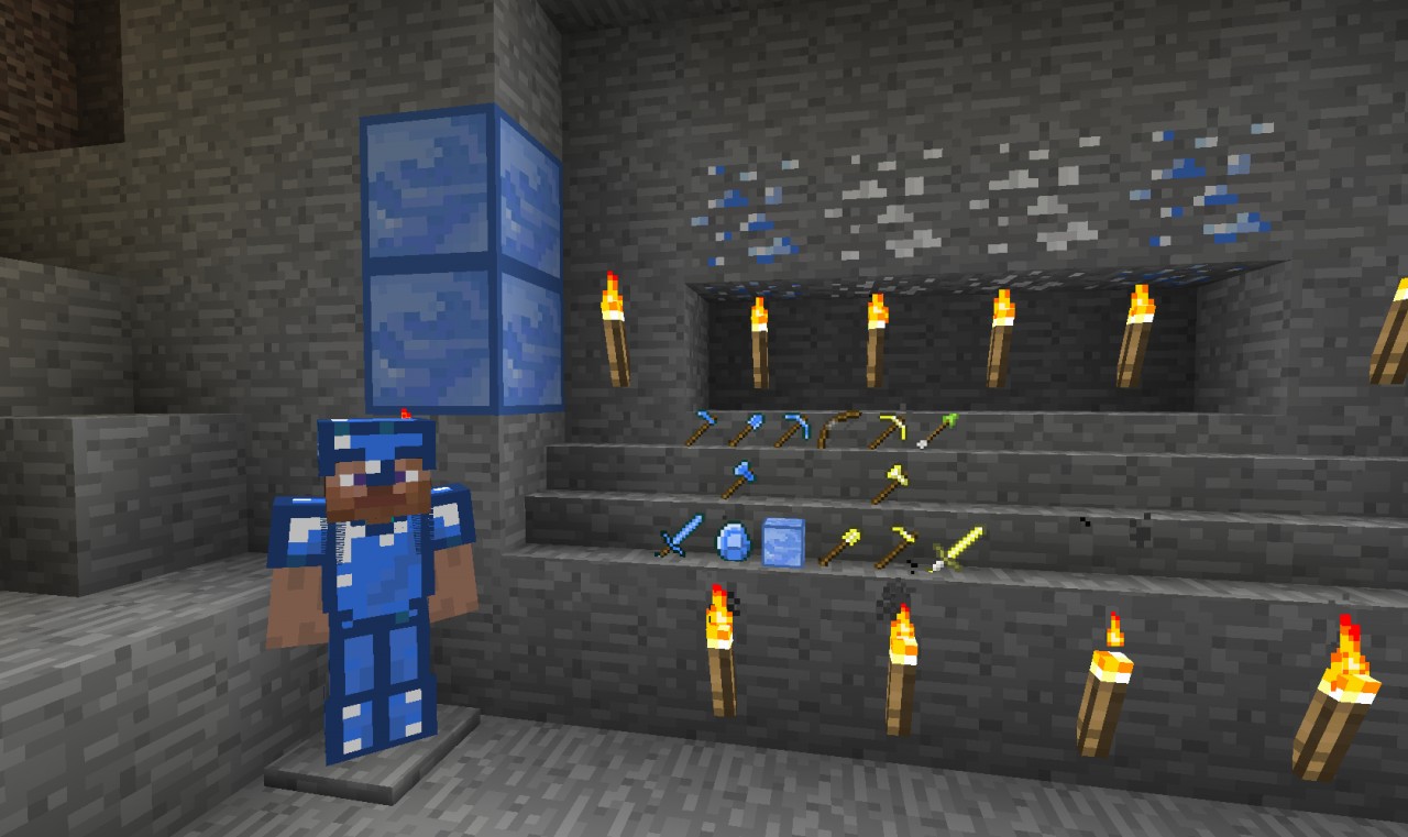 DeepBlueDiamonds Texture pack Minecraft Texture Pack