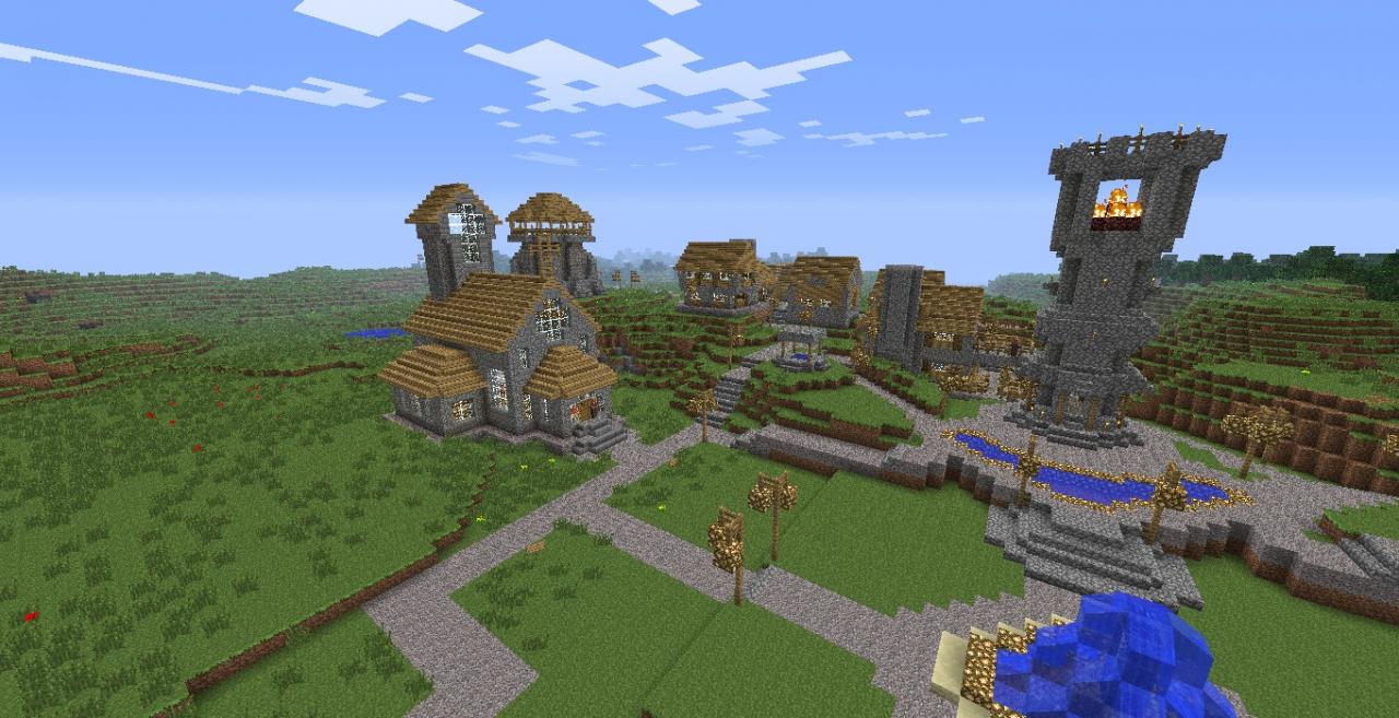 Village-town expansion Minecraft Map