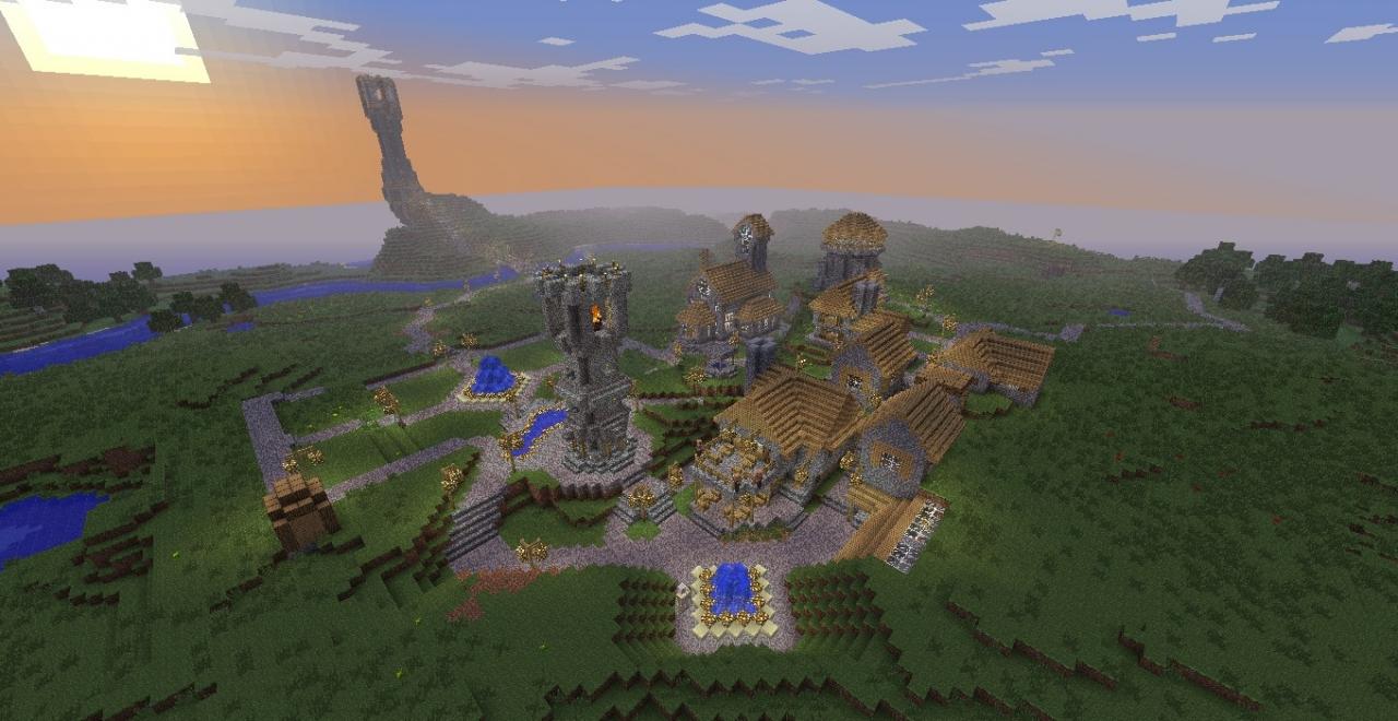 Village-town expansion Minecraft Map