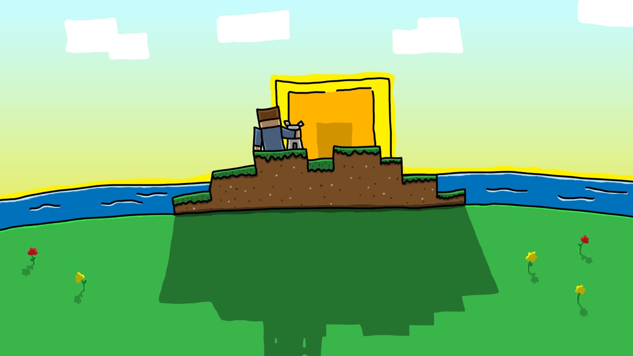 My first cartoon art Minecraft Map