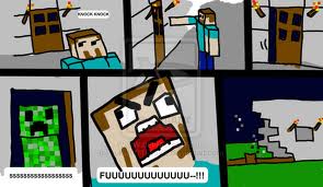 funny minecraft comic's and pictures
