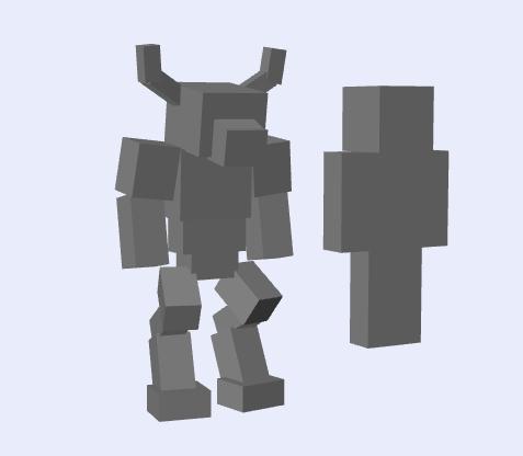 Mob: Minotaur model Minecraft Map