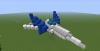 Simple Star Fox Arwing w/ Blasters Minecraft Map