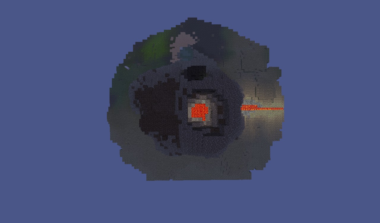 The Floating Vulcano Survival Minecraft Map